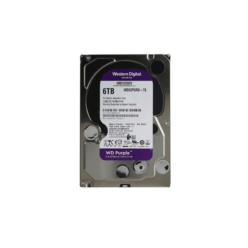 Kietas diskas WD Purple WD62PURX-78 Hikvision 6TB